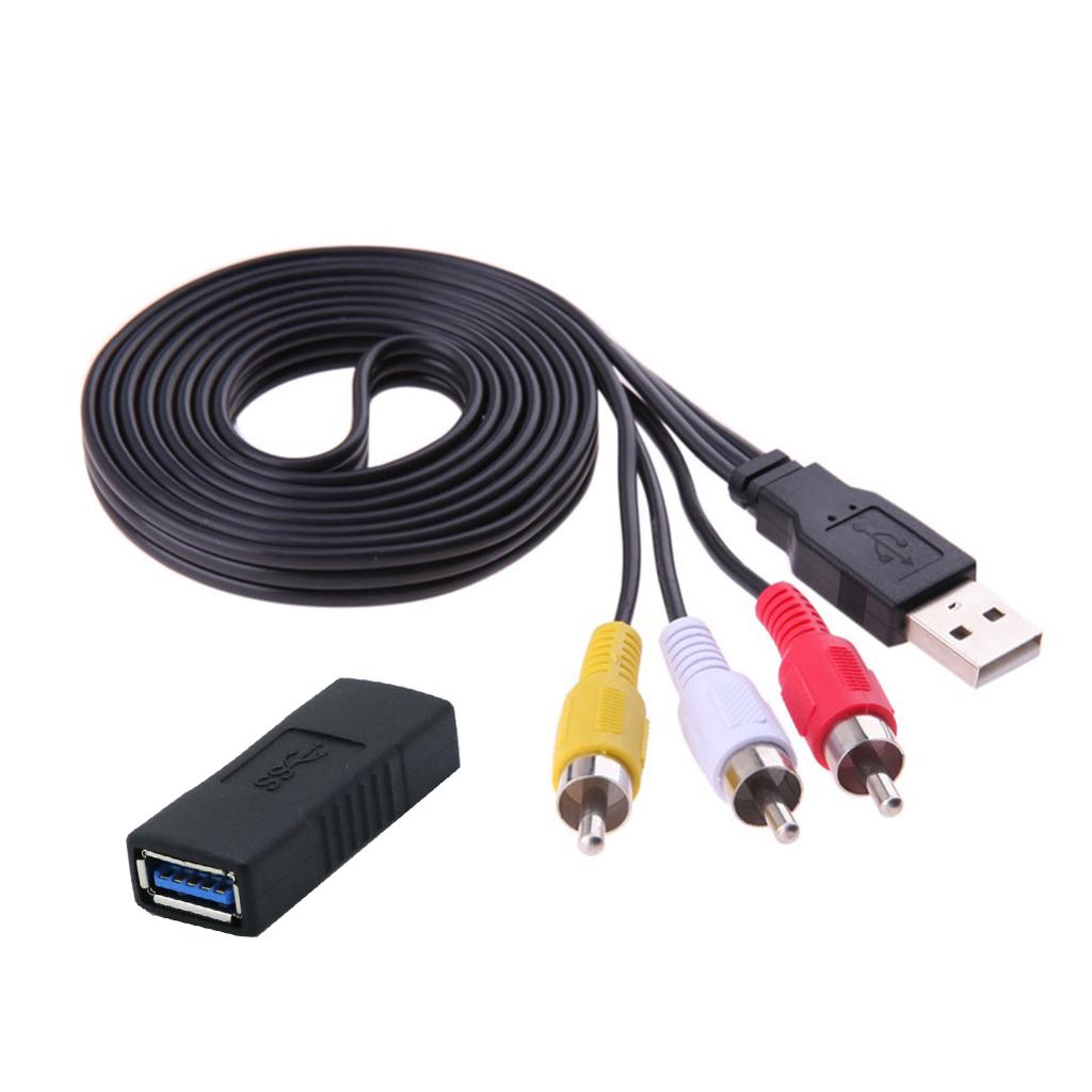 Cheap RCA to USB Audio/Video A/V Camcorder Cable for TV/PC + USB 3.0 F ...