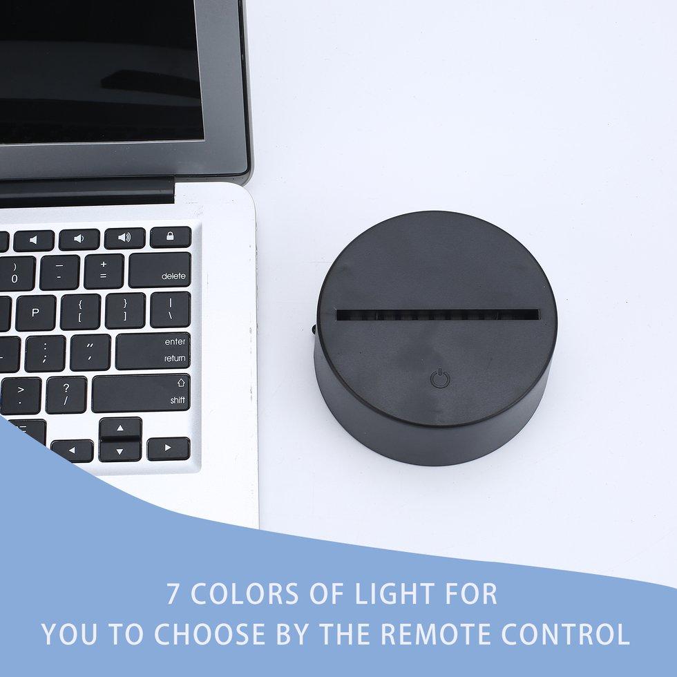Buy LED Lamp Bases For 3D Night Light Touch Switch Remote Control ...
