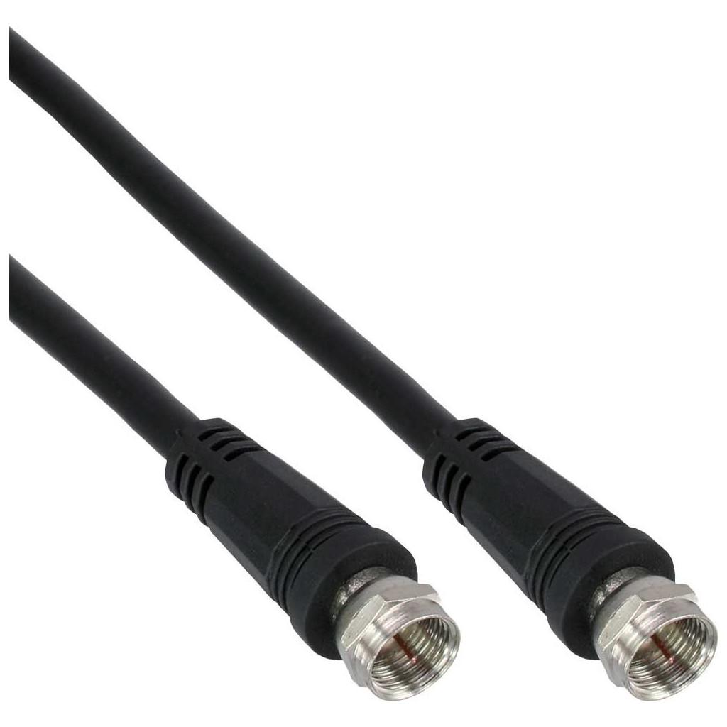 Buy InLine® SAT cable 2x ultra-low socket with plug 2x F-Plug 75dB ...