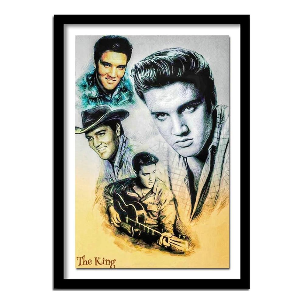 Buy Full Round Drill 5D DIY Diamond Painting Elvis Presley 3D ...