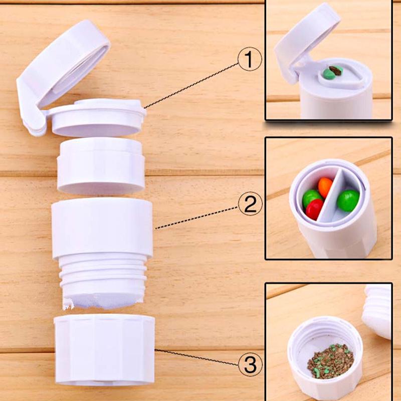 Buy Portable Storage Box Three In One Pill Cutter, Medicine Separator ...