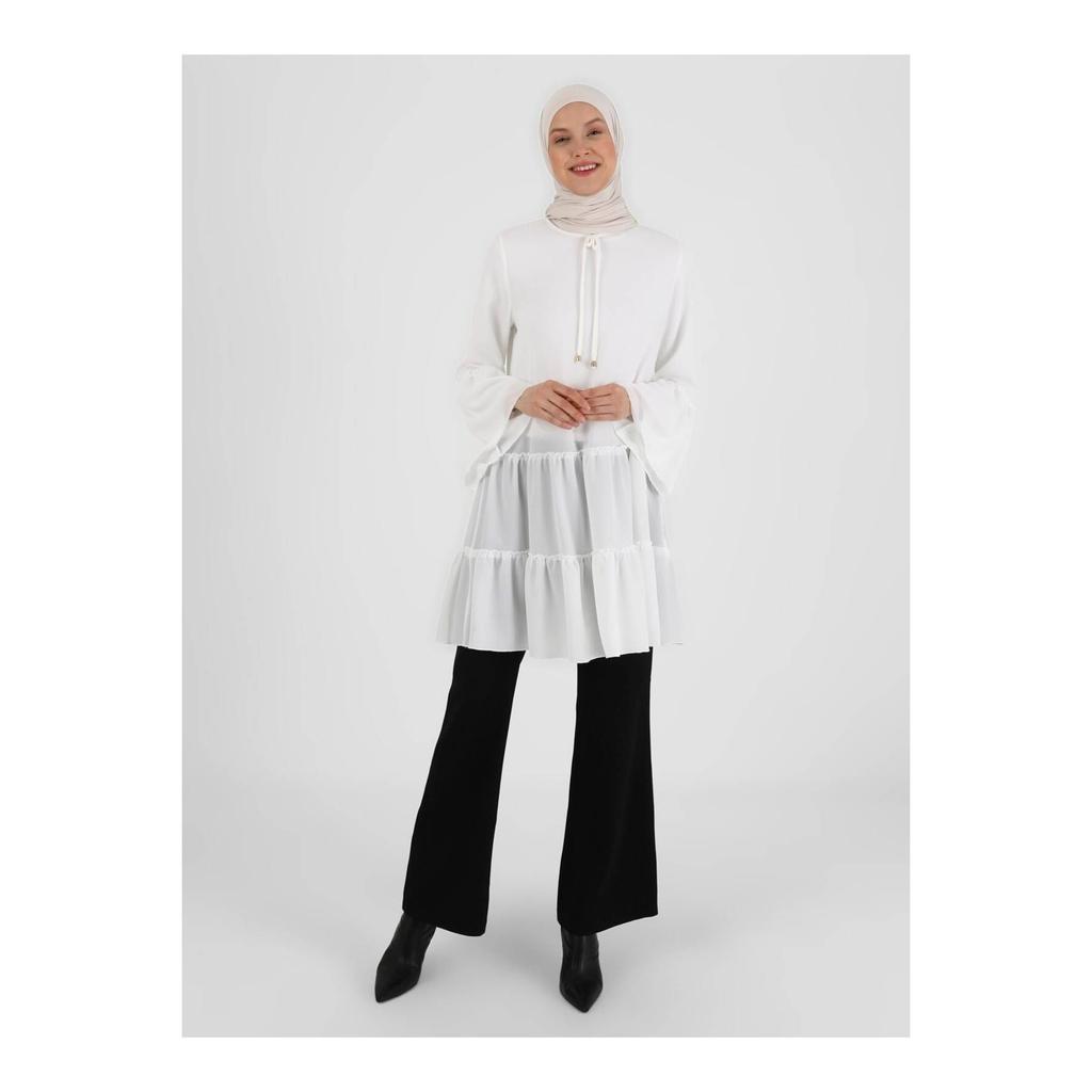 Satın alın Women's Stylish Bow Detailed Spanish Sleeve Casual Top Tunic ...