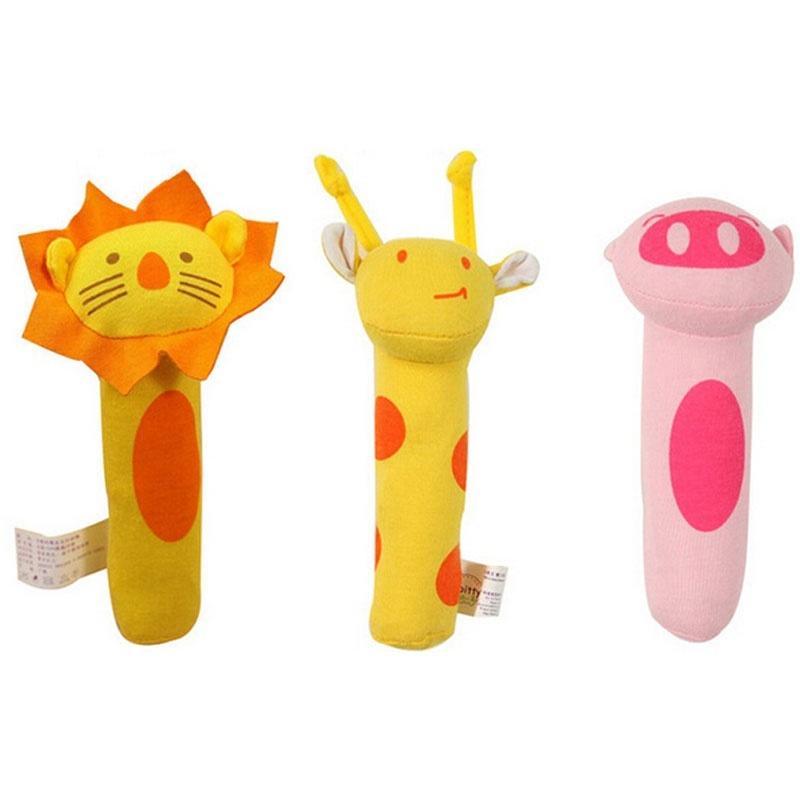 Buy 2pcs Cute Baby Educational Toys BIBI Stick Grip Newborn Animal Baby ...