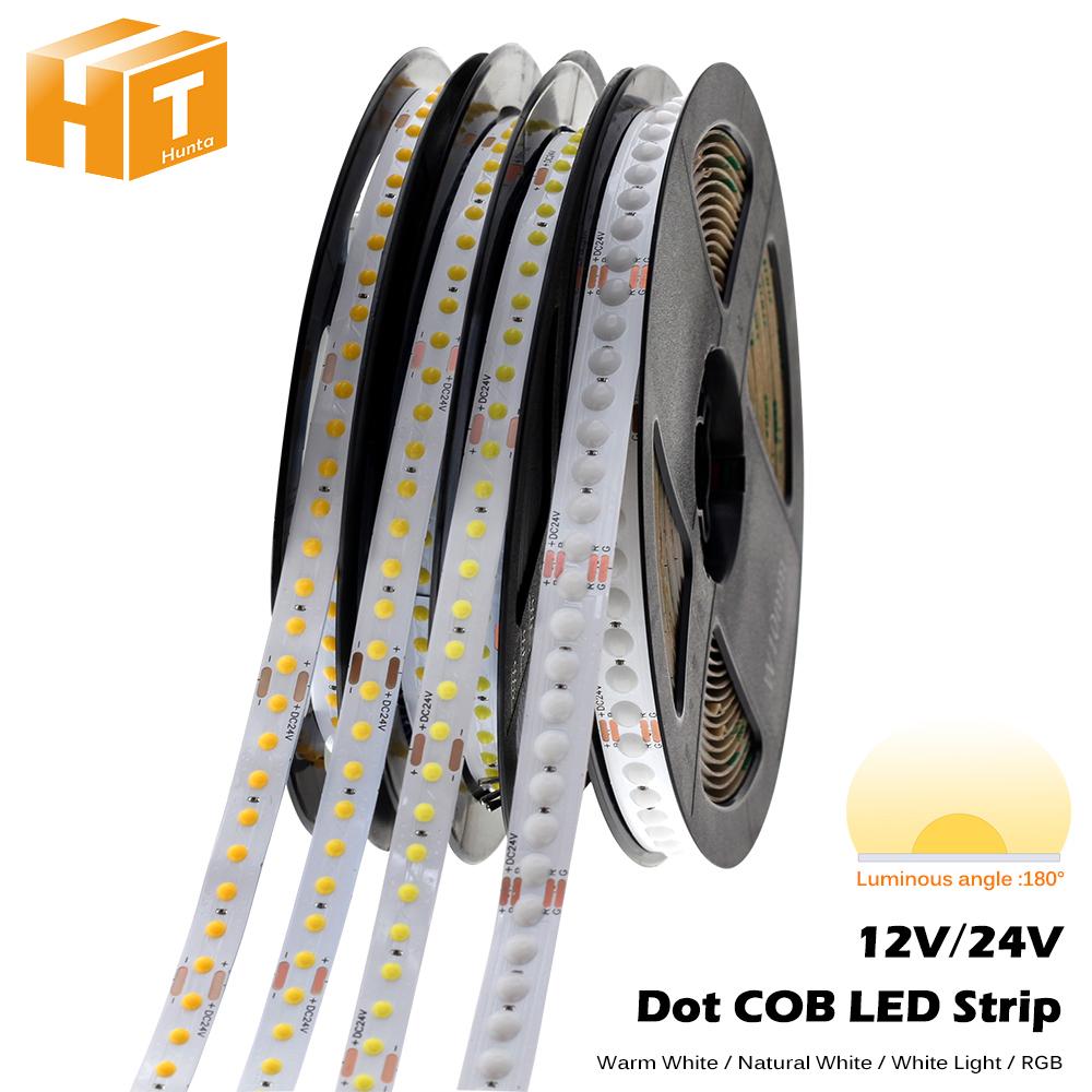 💰Köp billigt online Dot COB LED Strip Light DC 12V 24V High Density COB ...
