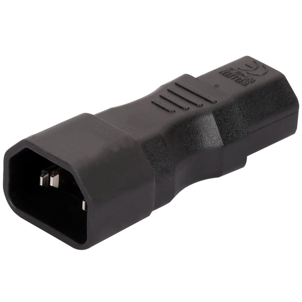 Buy IEC 320 C14 Male to C13 Kettle Plug Female Power Adapter Converter ...