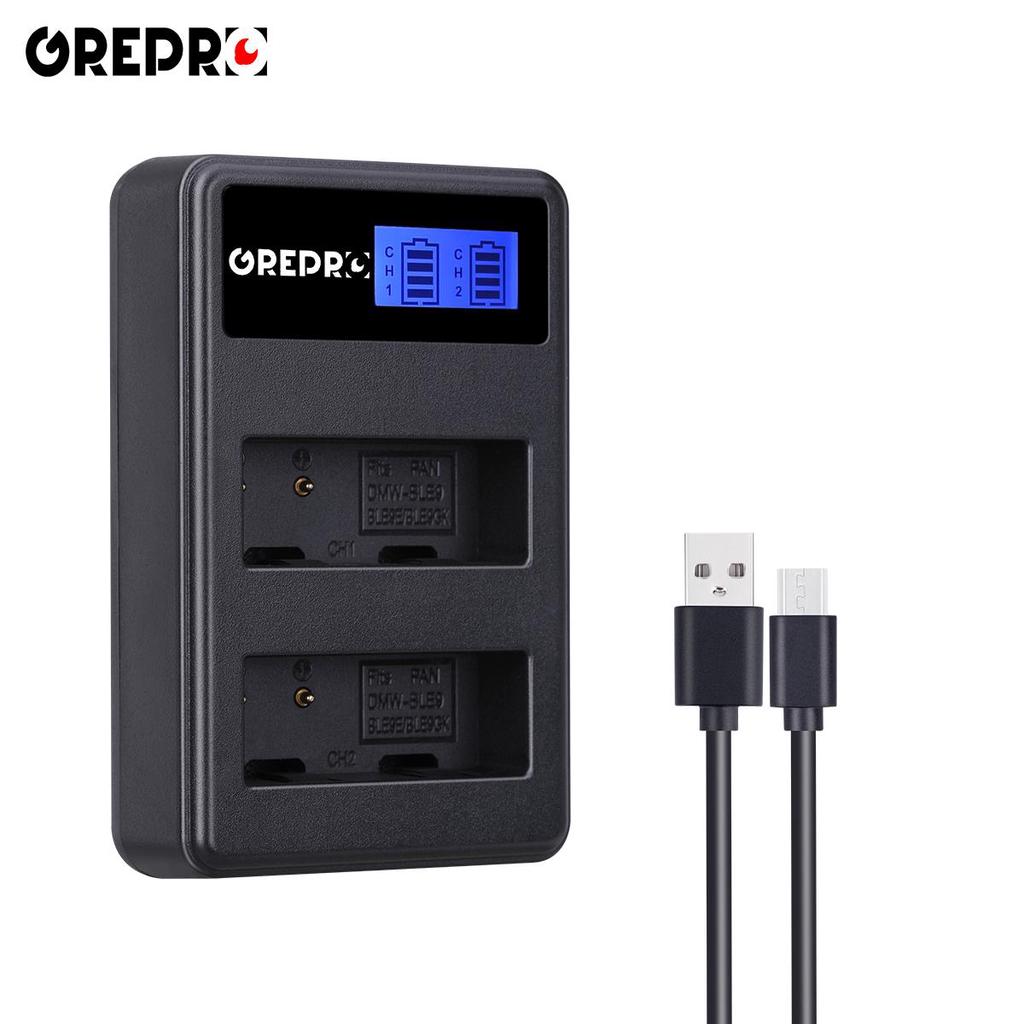 Buy 4Pcs 1500mAh Rechargeable Li-ion Batteries with LCD Dual USB ...