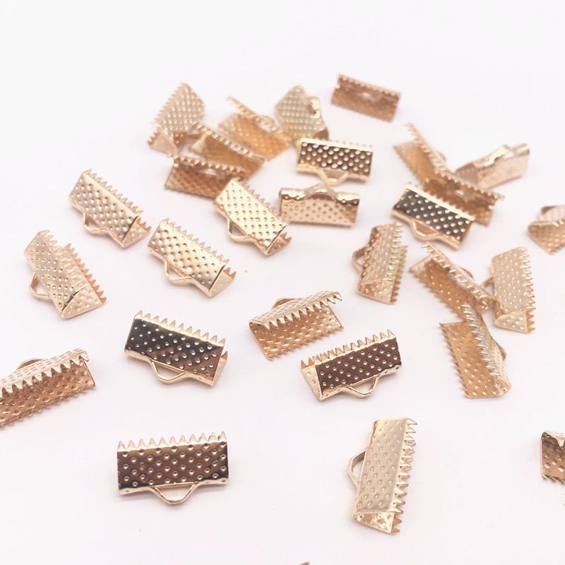 Buy Wholesale 6/8/10/13mm Metal Crimp End Fold Over Clasps Cord End ...