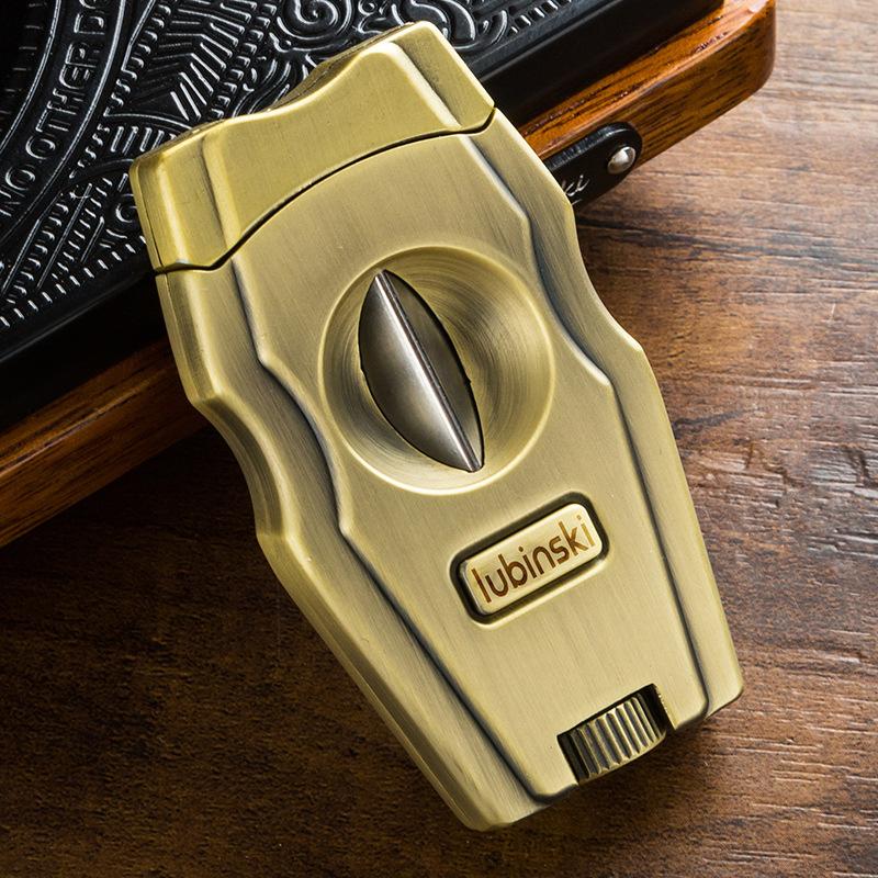 Buy Cigar Scissors Zinc Alloy Integrated Stainless Steel V-shaped ...