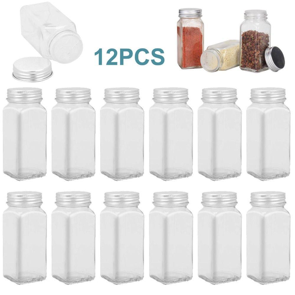 Buy Container Spice Jars Barbecue Seasoning Bottle Square Glass ...
