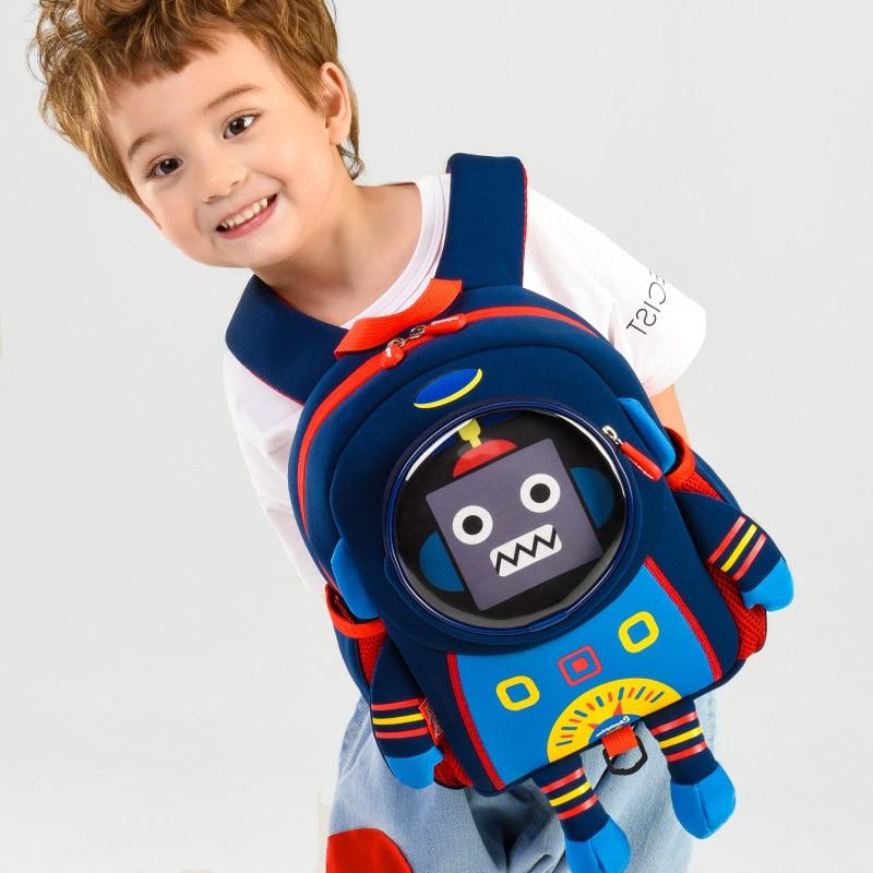 Buy Creative Robot School Bags For Boy Cartoon Superhero Design ...