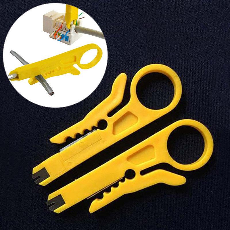 Buy 2pcs RJ45 Cat5 Punch Down Tool Network UTP LAN Cable Wire Cutter Stripper Tool at affordable ...