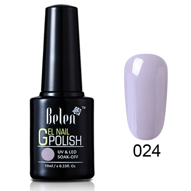 Buy Belen Soak Off Gel Polish Nude Color Series Nail Polish Pure Color ...