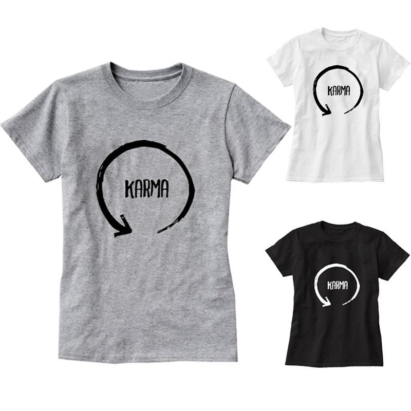 Buy Goodthreads Karma Women Cotton Short Sleeves Crew Neck T Shirt For ...