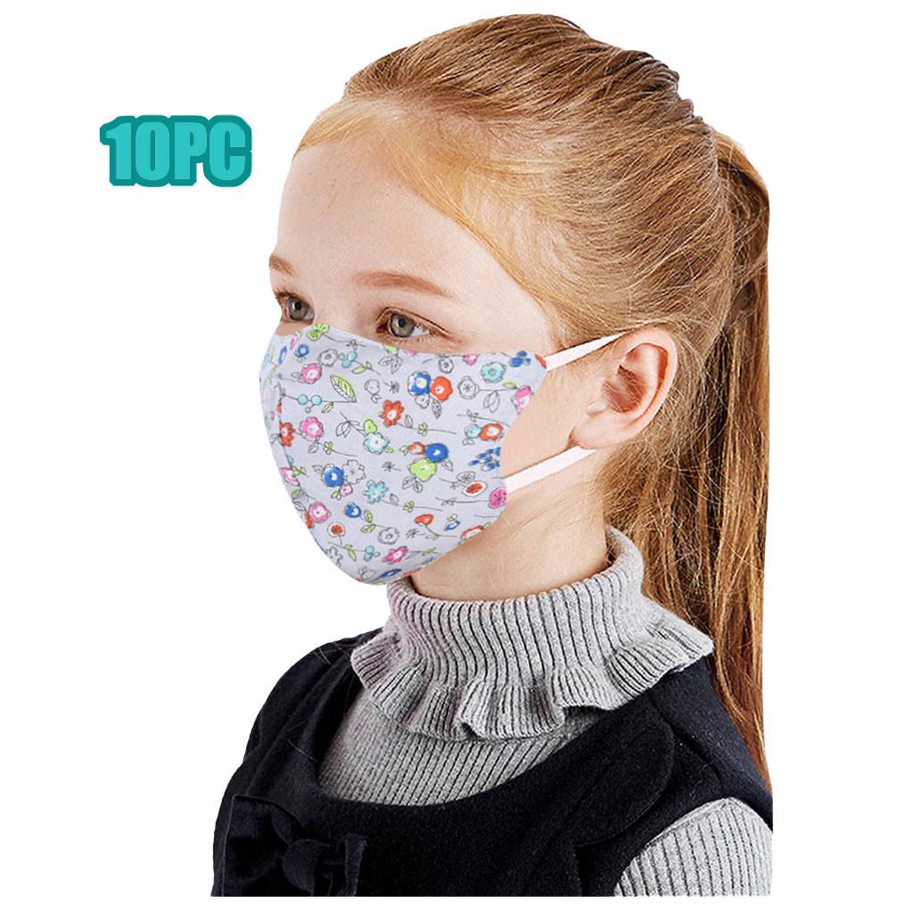 Buy Insky 10PC Kids Children Outdoor Cotton Mouth Masks Childrens ...