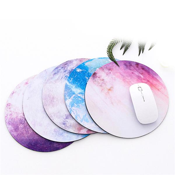 Buy Creative Personality Planet Mouse Pad Soft Round Laptop Pad Rubber ...