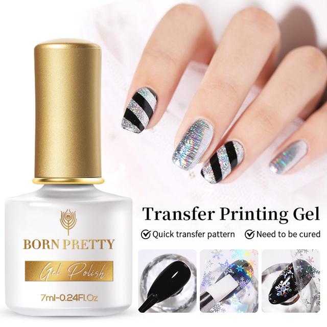 Cheap BORN PRETTY Blossoming Gel Nail Polish 7ml Clear Watercolor Transparent Nail Art Design ...