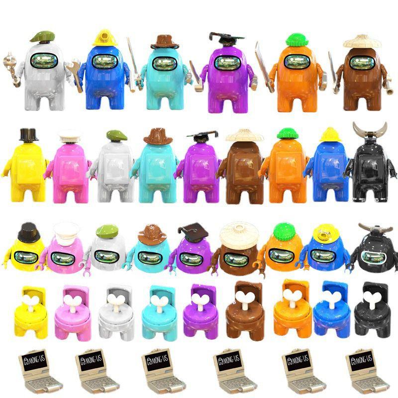 Buy Us Game Among Building Blocks Minifigure Bricks Action Figures Toys ...