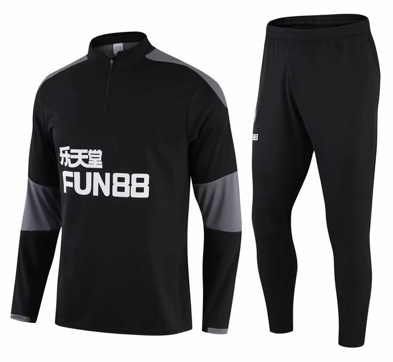 Foreign Trade Black Autumn and Winter Football Training Suit Long ...