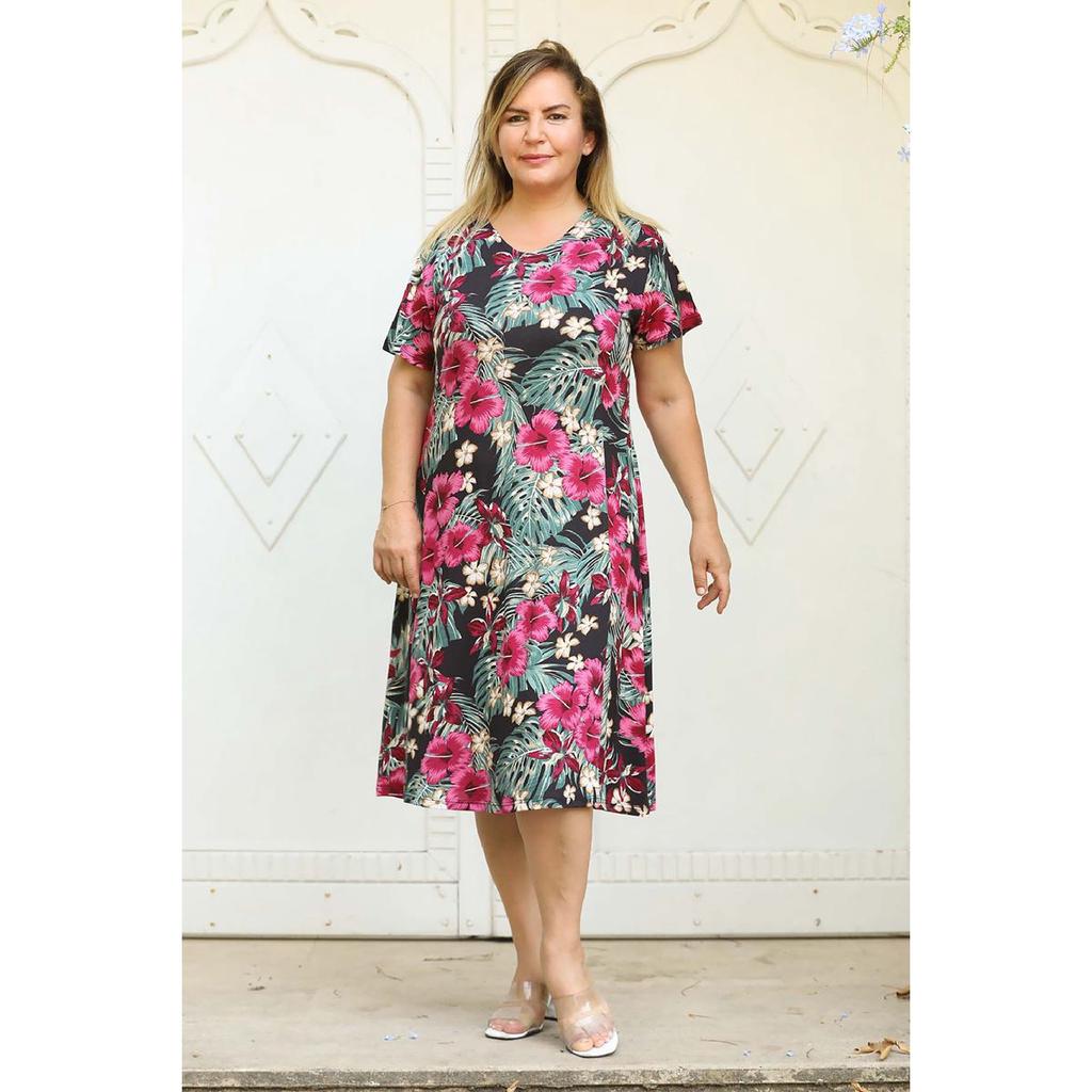 Oversized Black Patterned Dress-buy at a low prices on Joom e-commerce ...