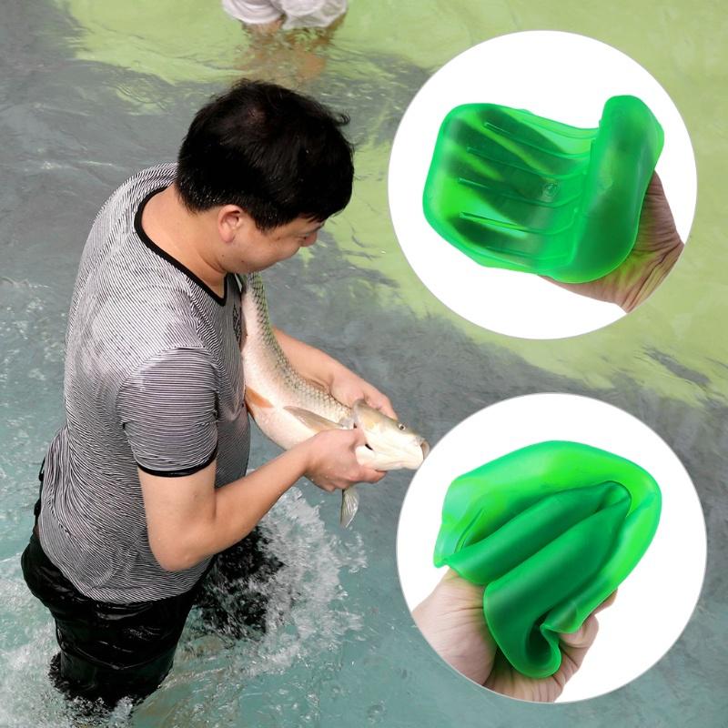 1PC Anti Slip Stab Resistant Catch Fish Gloves Hand Protect Outdoor ...