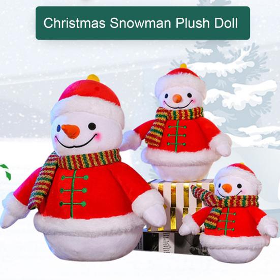 Buy High Simulated Cartoon 3D Soft Snowman Toy Stuffed Doll Snowman ...