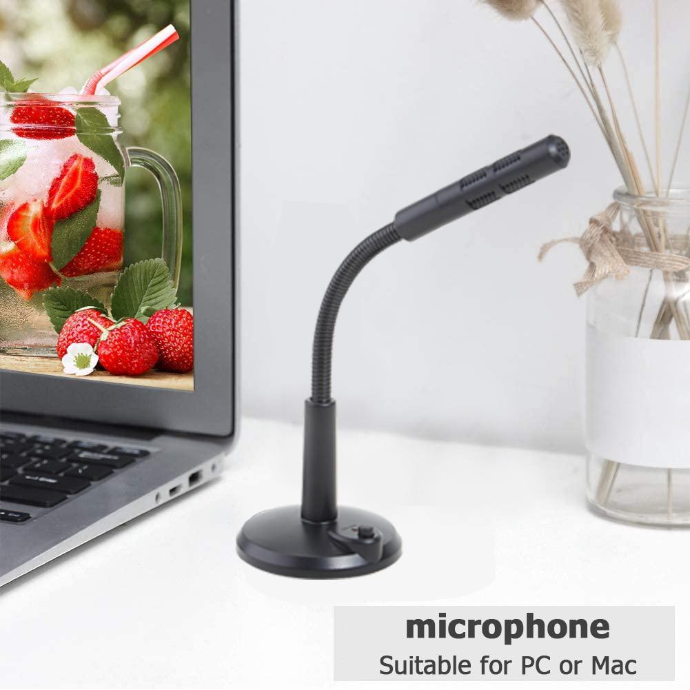 Buy USB Wired Laptop Microphone Mini Studio Speech Stand Mic for Laptop ...