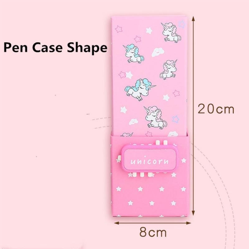 Buy Pen Holder Folding Pencil Case Password Pen Case with Mirror Multi ...