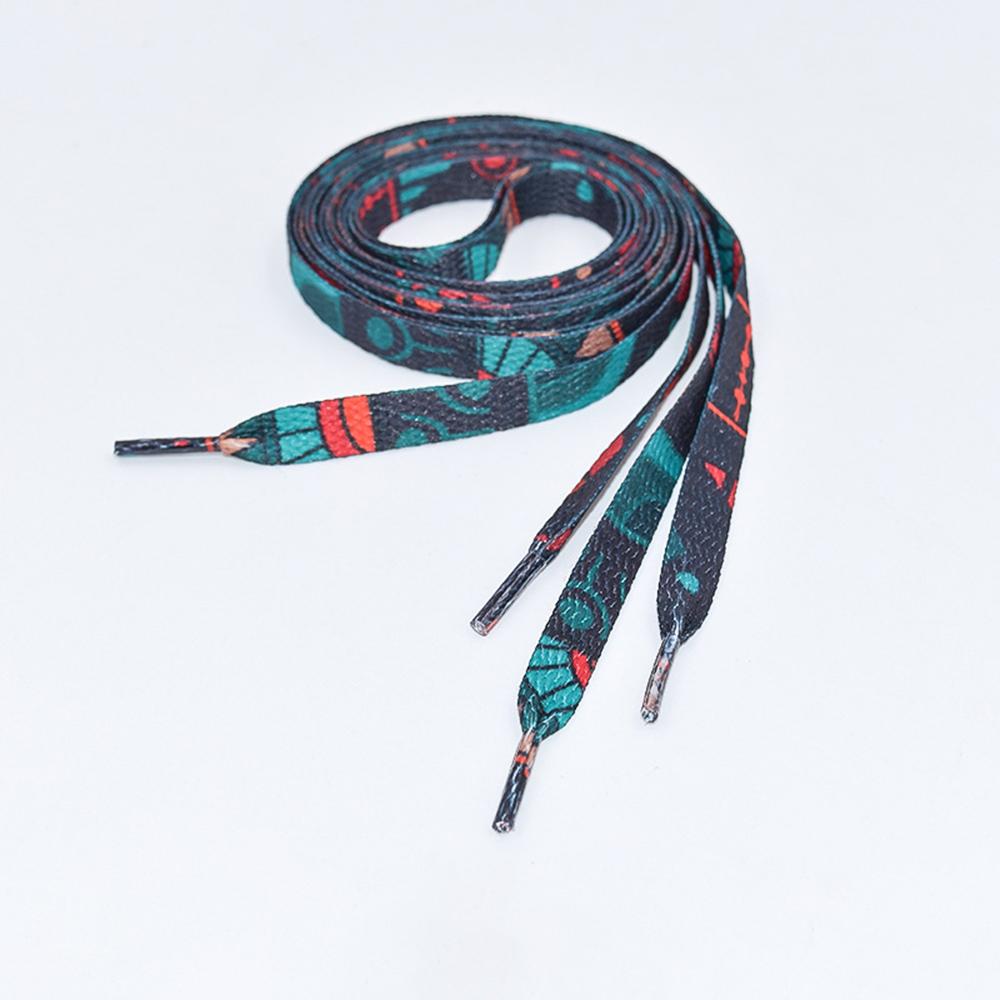 Buy Ethnic Style Print Sublimated Multicolor Shoelaces Flat Printed ...