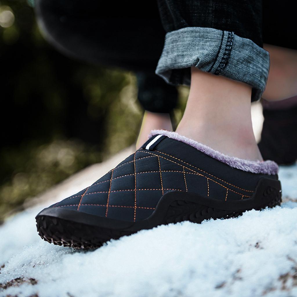 Buy Fashion Men's Plus Velvet Warm Outdoor Sports Shoes Waterproof Home ...