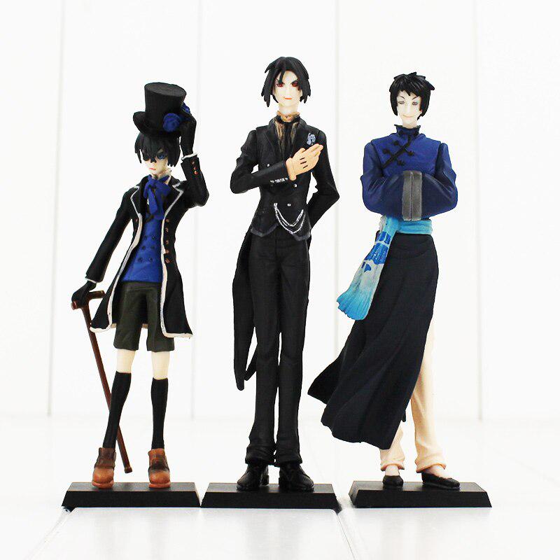 Buy 6pcs/lot Black Butler Figure Toy Sebastian Ciel Grell Sutcliff Lau ...