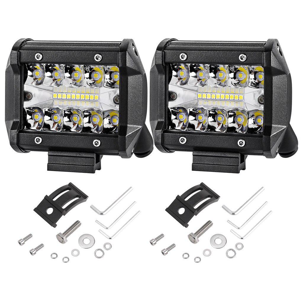 Buy 4inch 60W Work Light 3-Row 20pcs Leds Car Driving Lamp Offroad ...