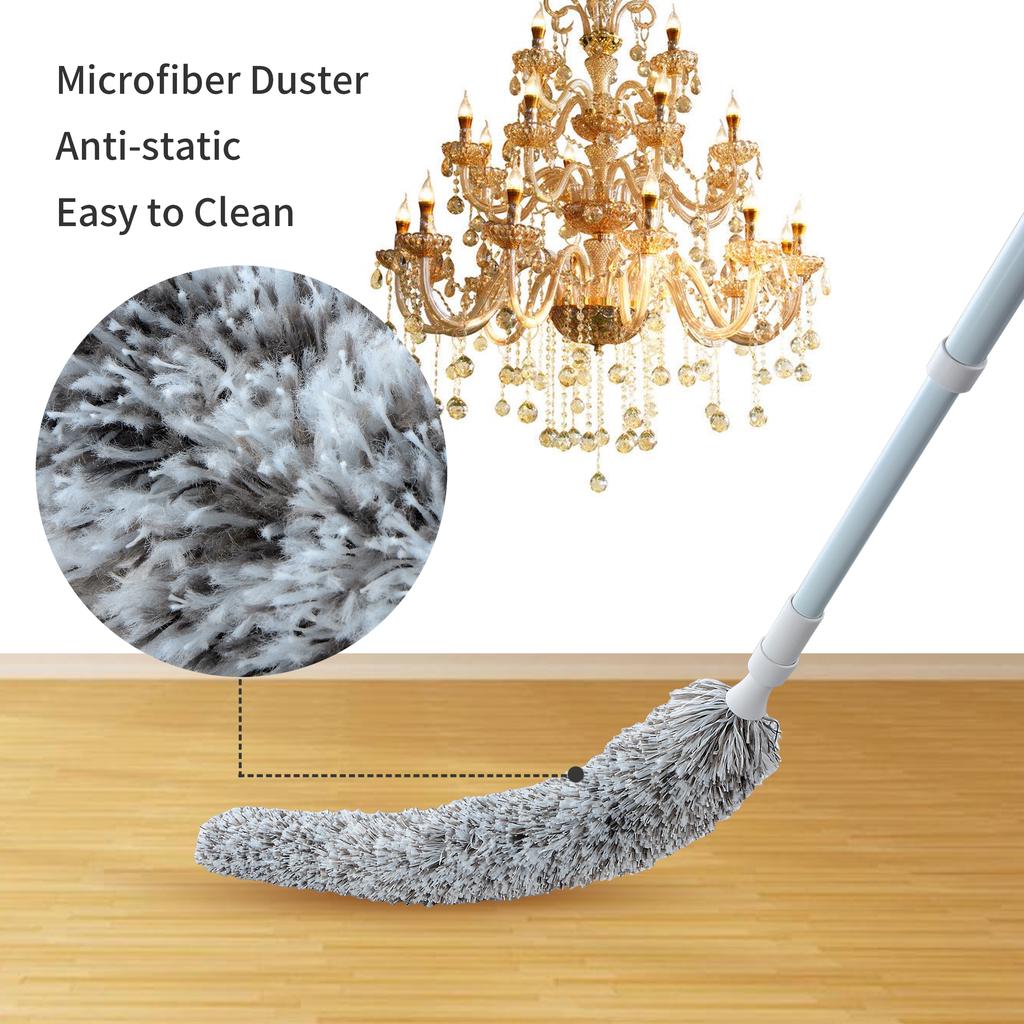 Buy Microfiber Duster Feather Spider Web Cleaner With Telescoping ...