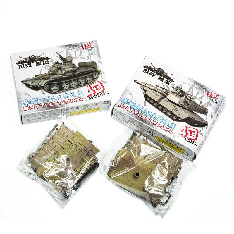 Buy 1/72 4D 8pcs Assemble Tank 4D Plastic Model Kit The Battle Chariot ...
