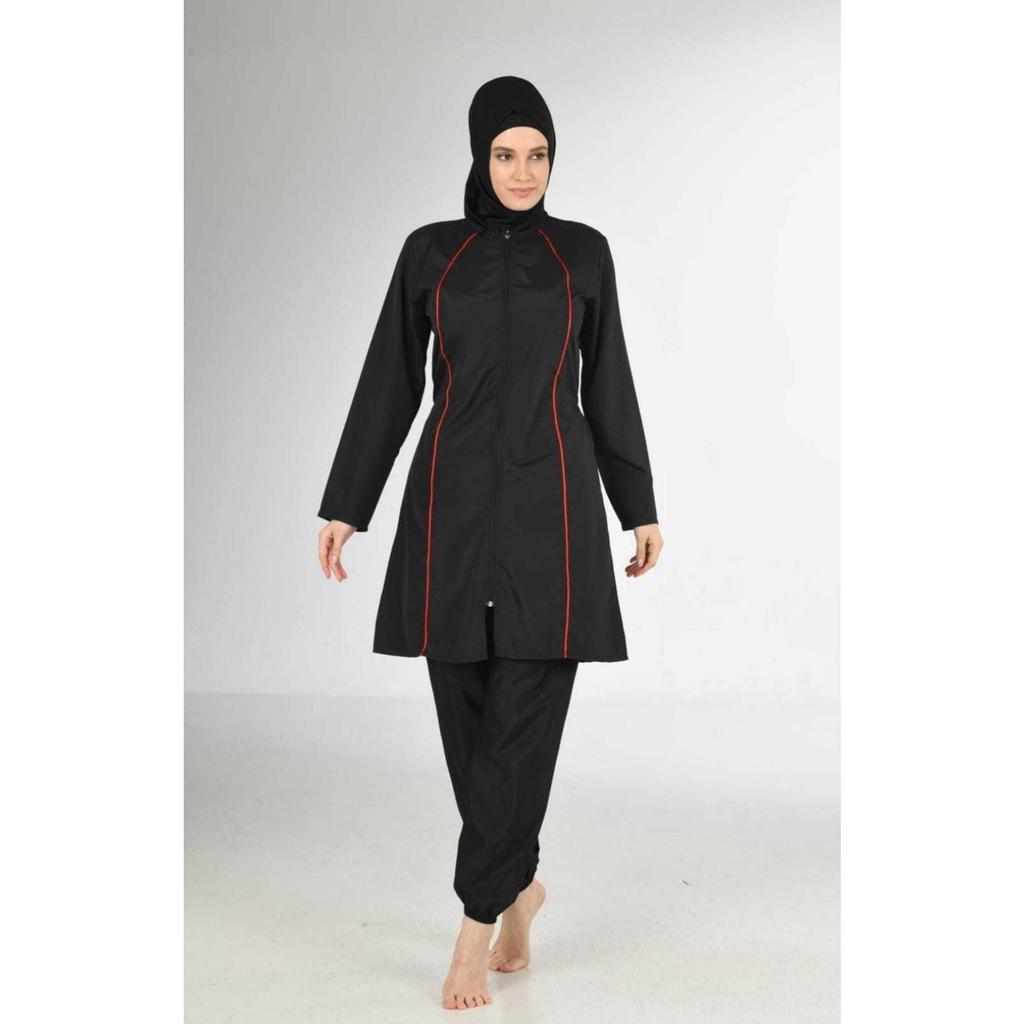 Cheap Modest Muslim Swimwear Burkini Islamic Swimsuit Parachute Fabric ...