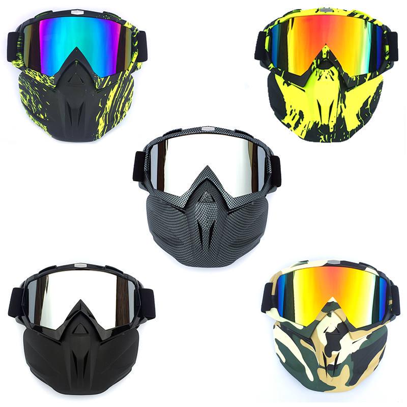 Buy Windproof Ski Goggles Motocross Mask Outdoor Winter Ski Full Face ...