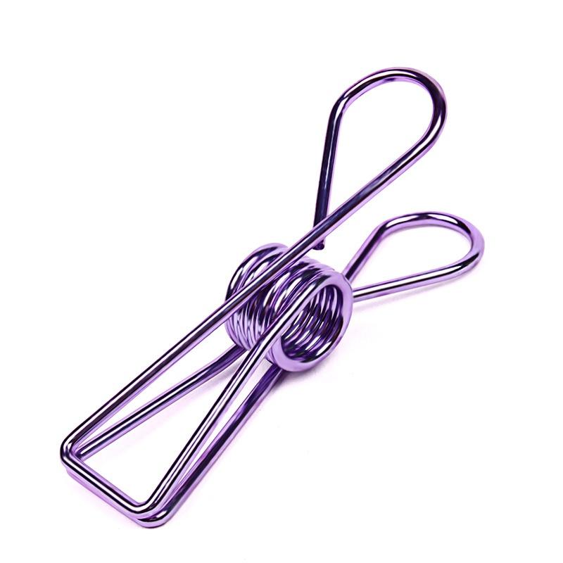 Buy 10Pcs Small Hollow Out Metal Binder Clips for Office School Paper ...