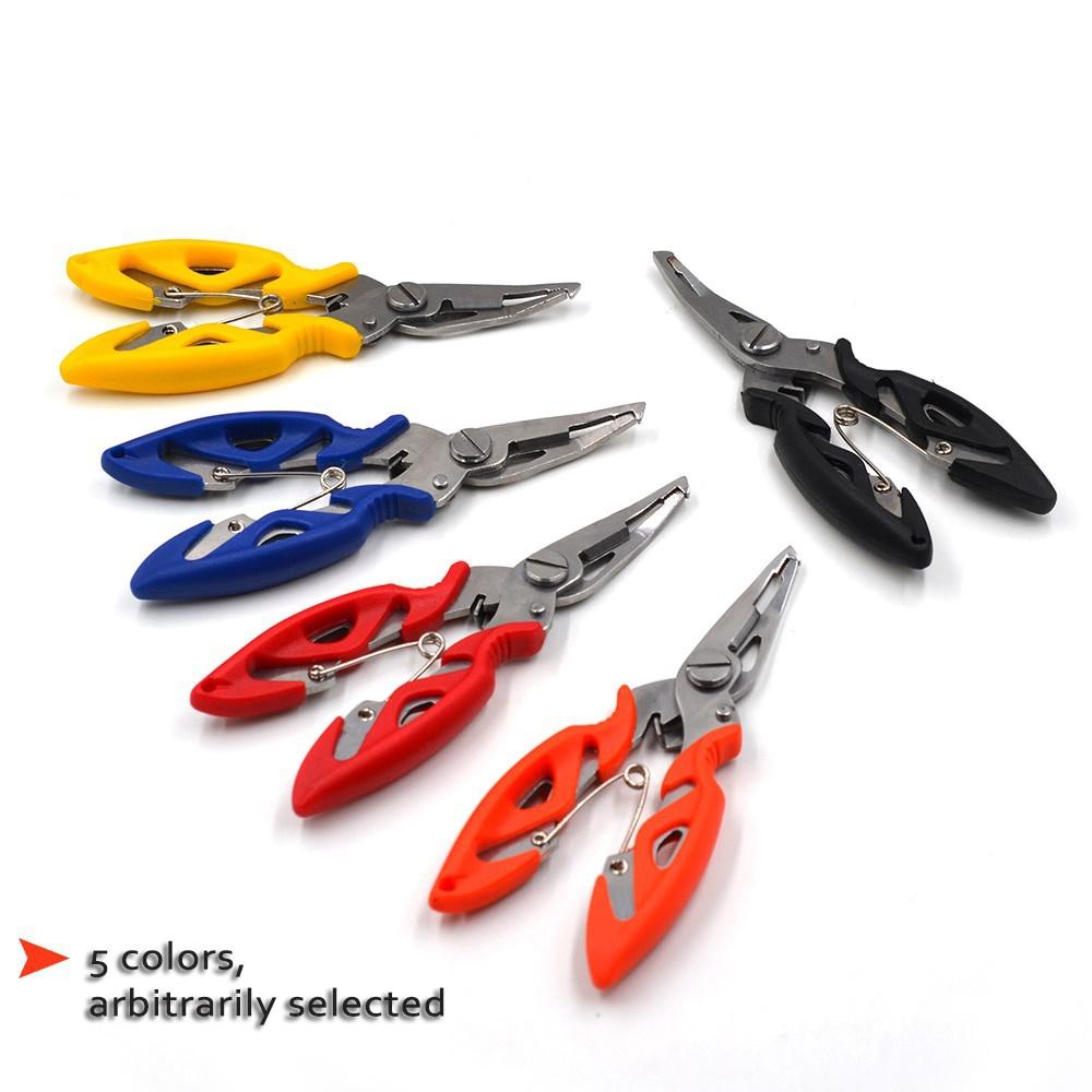 Buy 5 Colors Multifunction Fishing Plier Scissor Braid Line Lure Cutter ...