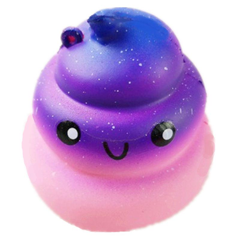 Yeni Parlayan Bok Galaxy Poo Kokulu Squishy Bok Stres Giderici Yavaş ...