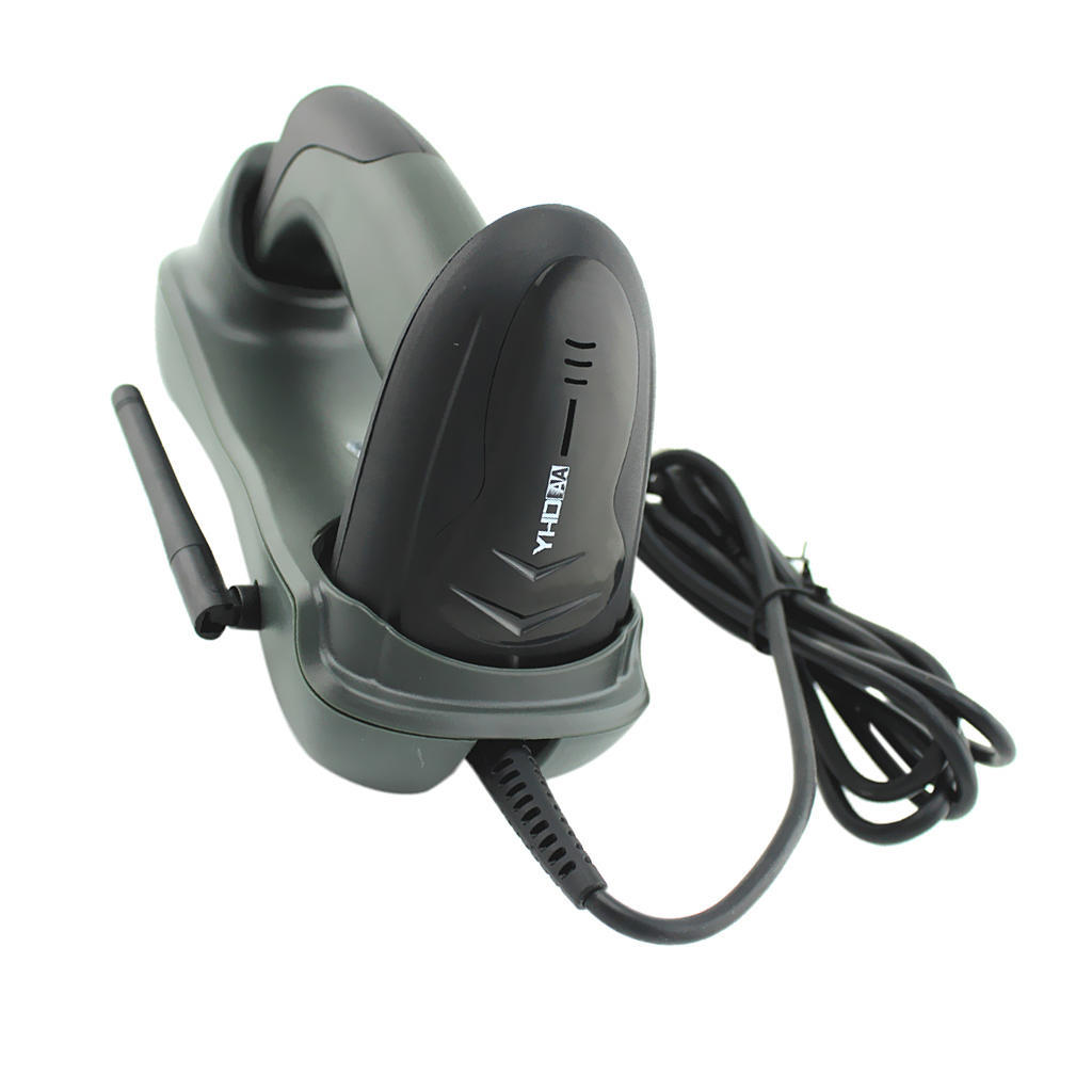 Wireless Laser Barcode Scanner Label Reader Decoder Scan Gun + Base ...