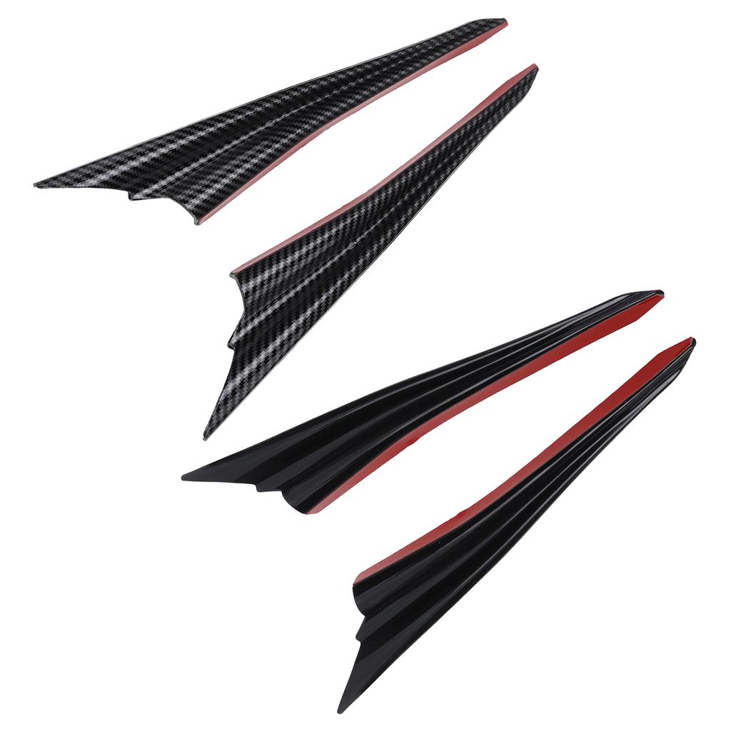 Buy Car Front Bumper Side Spoiler Wing Fins Shape Winglet Decoration ...