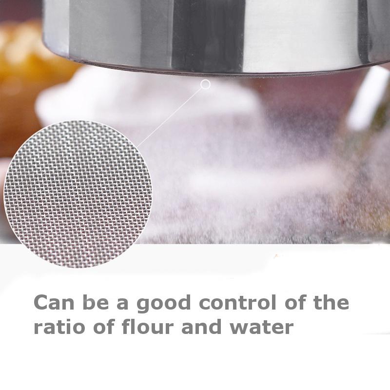 Kitchen Fine Mesh Flour Sifter Professional Round Stainless Steel Flour ...