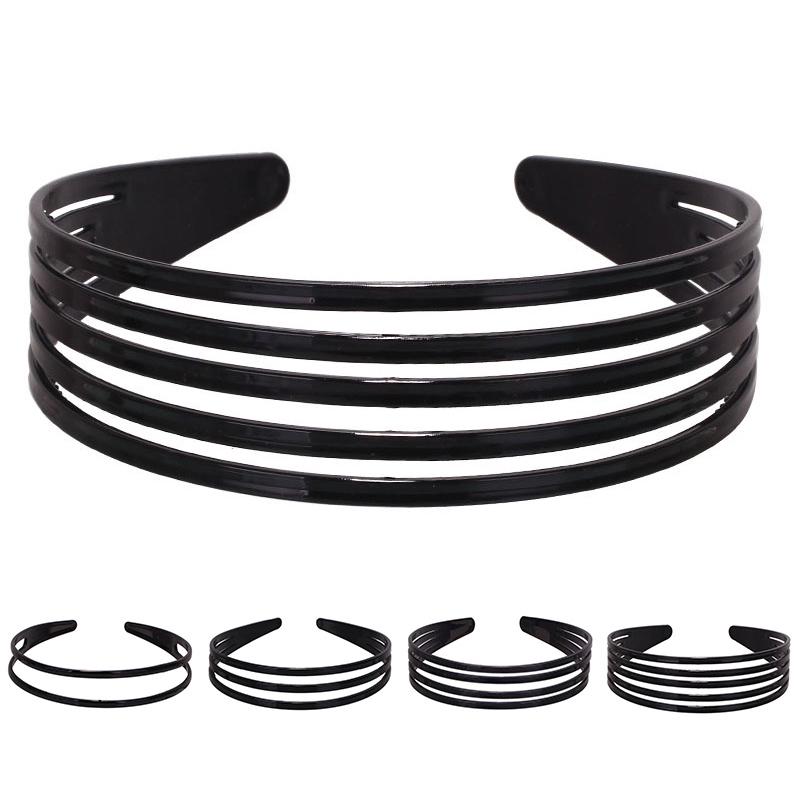 Buy 1PC Plastic Wide Black Strip Simple Headband Hair Band Hair Hoop ...