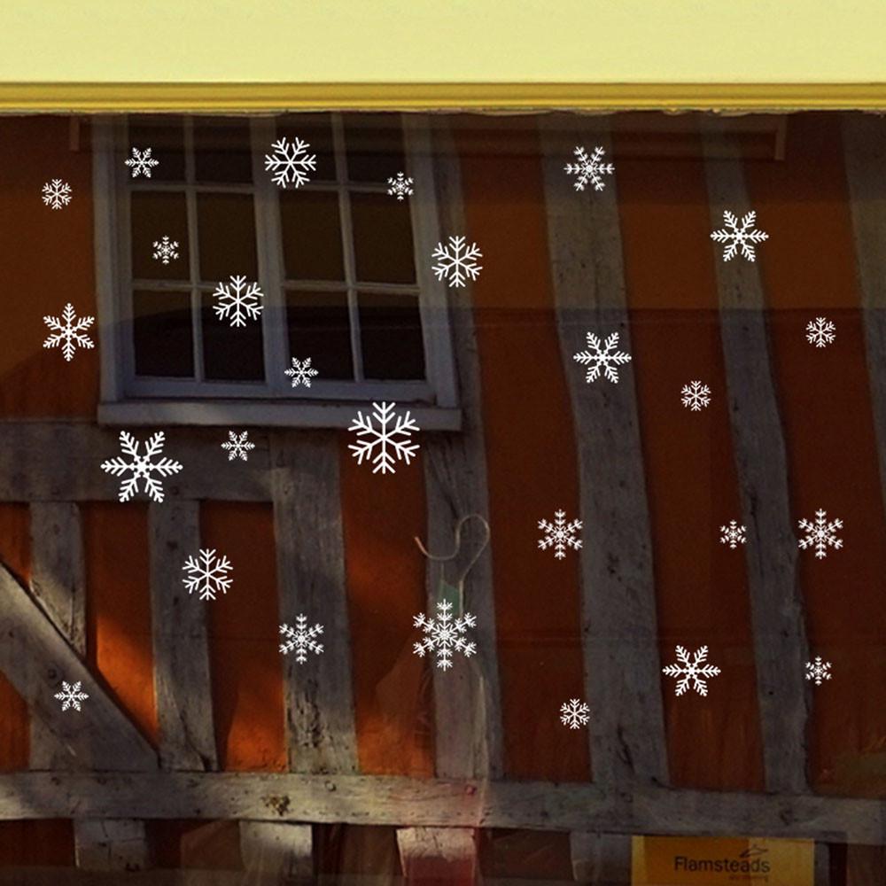 Buy YUES Christmas Restaurant Glass Window Removable Stickers Mall ...