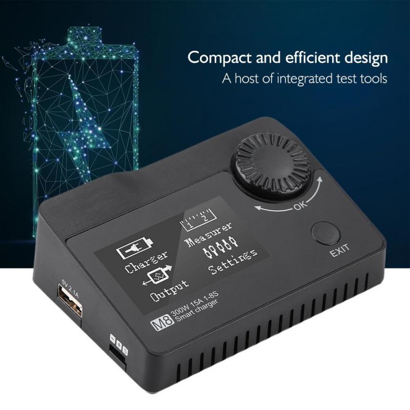 Buy ToolkitRC M8 300W 15A 2-8S LiPo Battery Charger Discharger Cell ...