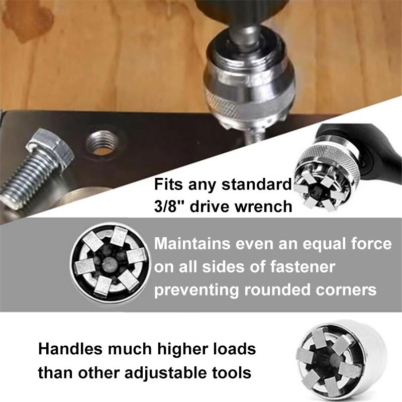 Professional Multifunctional Adaptive High Torques Adjustable Wrench ...