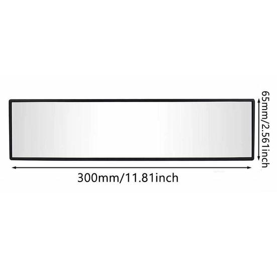 Buy Rear View Mirror Superior Glass Wide Angle Easy Installation Curved ...