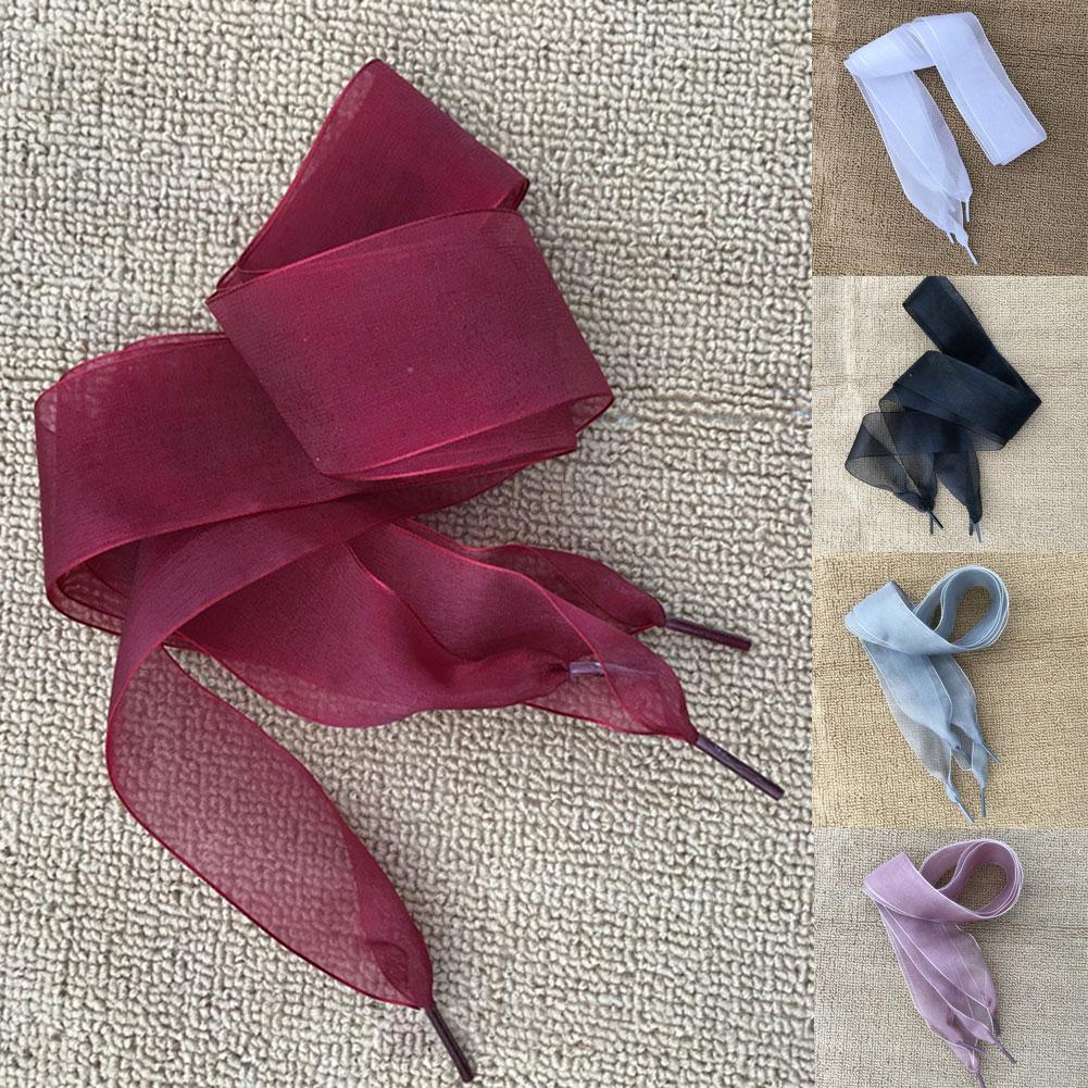 Buy 1Pair Lace Shoestring Women 4CM Belt Ribbons Soft Wide Shoe ...