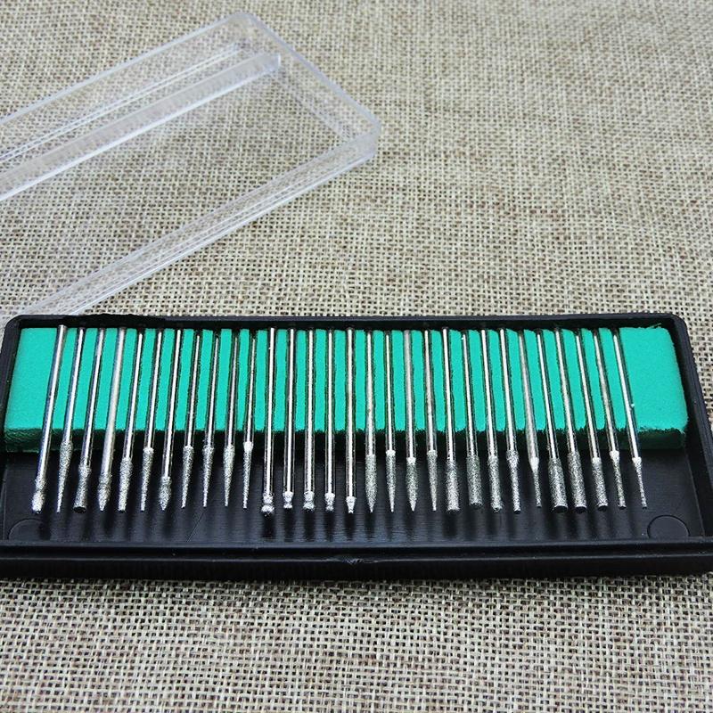 Buy 30Pcs/Box Dental Diamond Bur Bit Drill Kit For Engraving Carving ...