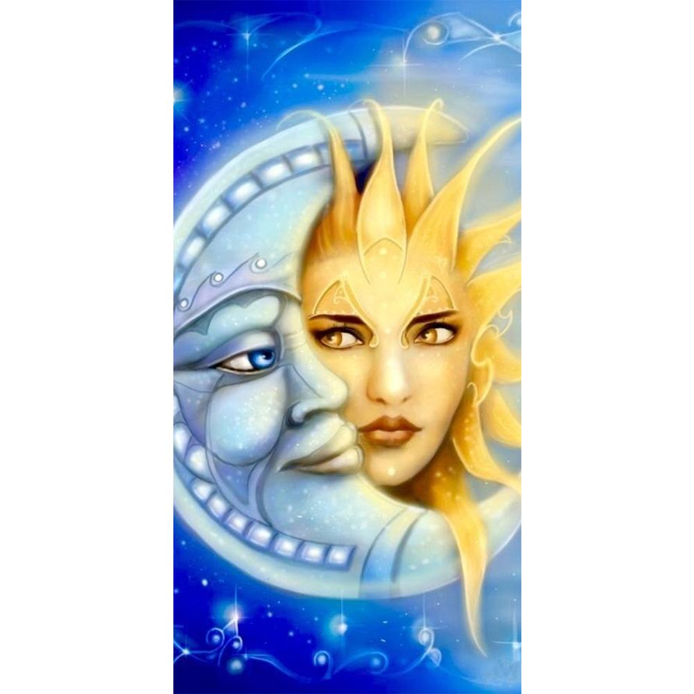 Buy Handmade DIY Full Round Drill Diamond Painting 5D Crescent Moon Kit ...