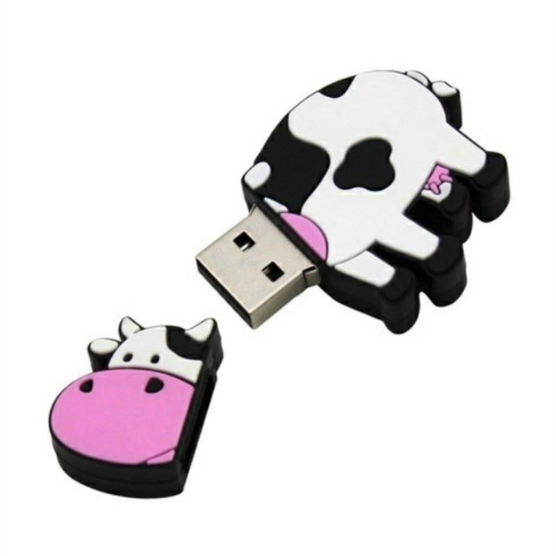 Cartoon Dairy Cow USB 2.0 U Disk Memory Stick Gift uygun fiyatlı satın ...